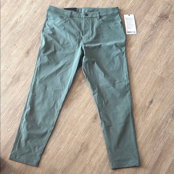lululemon athletica | Pants | Lululemon Abc 5pocket Slim Fit Pant Green ...
